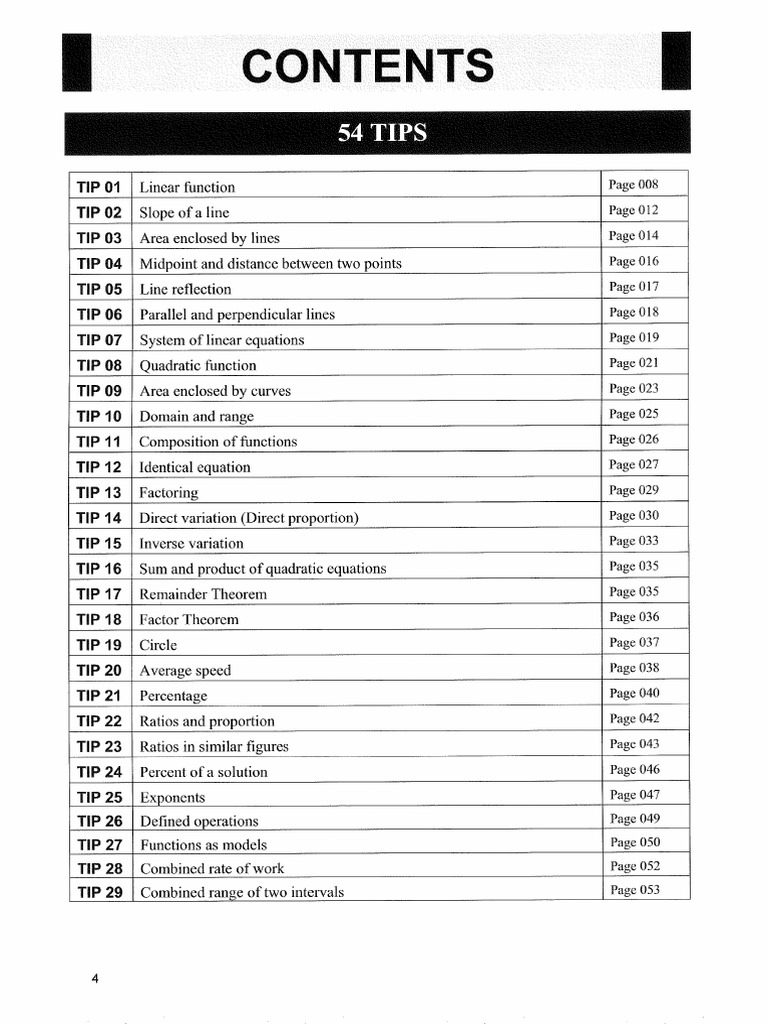 SAT Math 54 Perfect Tips-5-93 | PDF | Mathematics | Elementary Mathematics