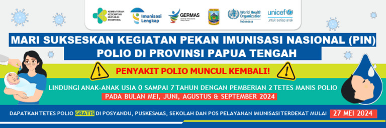 V1 - Spanduk PIN Polio 3x1 Meter - PAPUA Tengah | PDF