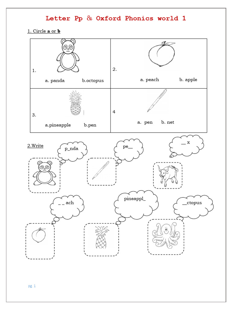 Letter Pp Activities for Kids | PDF