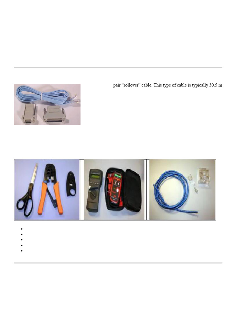 Shop Activity No. 3 Roll-Over Cable Construction | PDF | Electrical ...