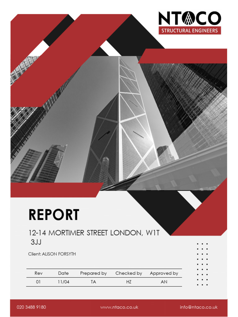 Structure Integrity Report Alison Forsyth 12 14 Mortimer Street London ...