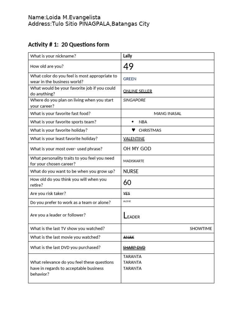 Ms Word Activity | PDF