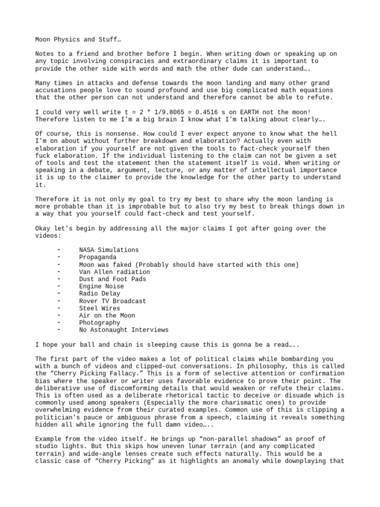Moon and Stuff | PDF