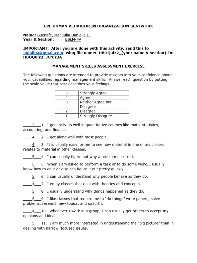 HBO Asynchronous Activity - SEATWORK | PDF | Mentorship | Behavioural ...