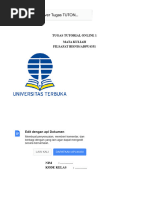 Contoh Cover Tugas Tutorial UT | PDF