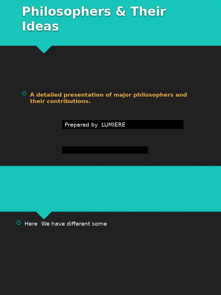 Philosophers Long Presentation | PDF
