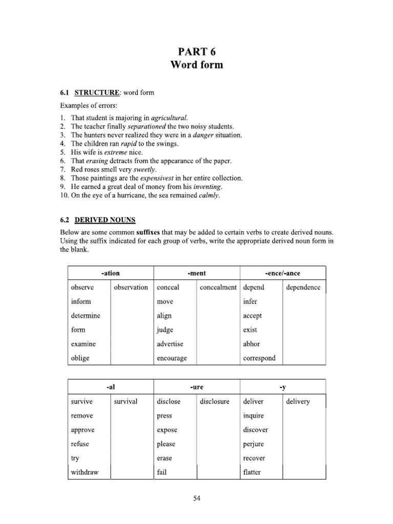 Word Form | PDF