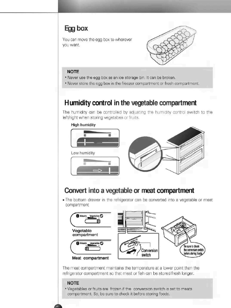 LG Fridge Manual | PDF