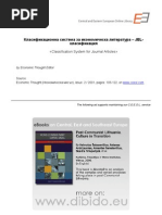 JEL Classification Codes Guide | PDF | Macroeconomics | Economics