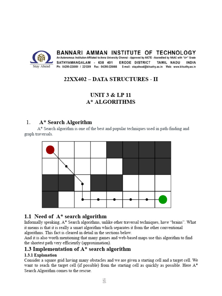 22AM402 - Data Structures II-notes | PDF | Mathematical Optimization ...