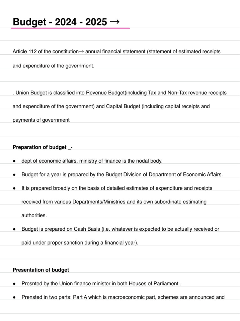 Budget 24 25 | PDF | Budget | Taxes