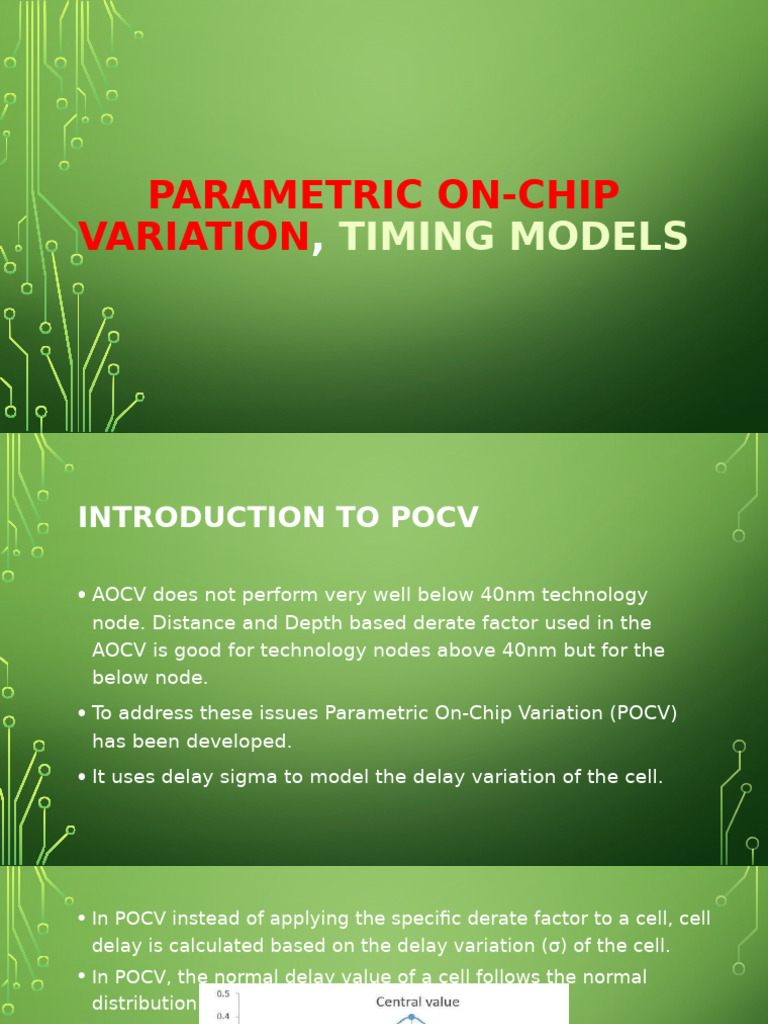 Understanding Parametric On-Chip Variation | PDF | Standard Deviation ...