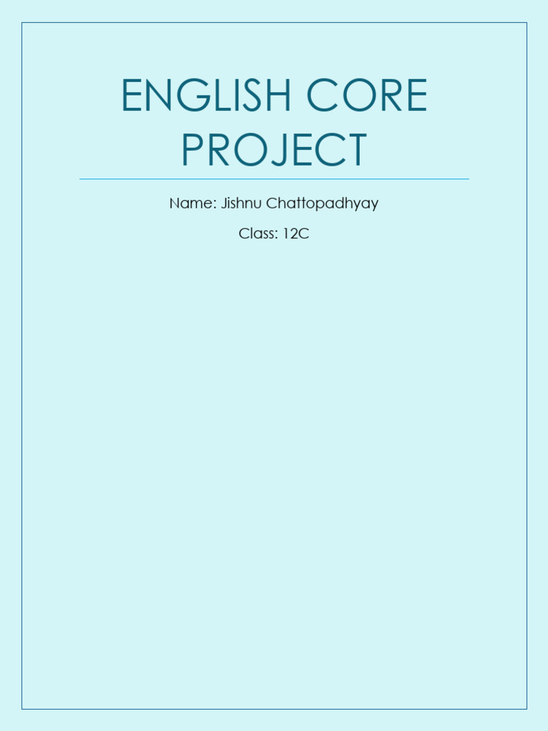 English Core Project Jishnu Final(1)(1) | PDF | Multiculturalism ...