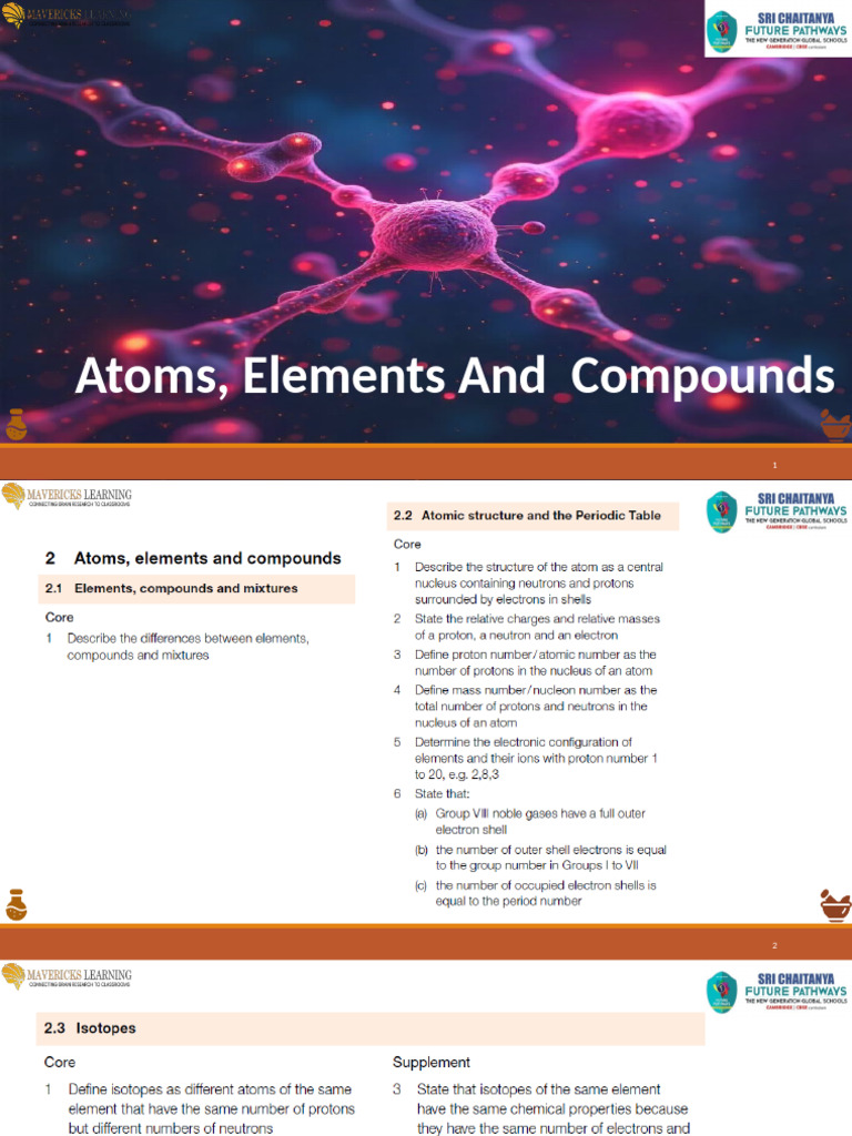 Chapter - 02 - Atoms, Elements and Compounds | PDF | Ionic Bonding | Ion