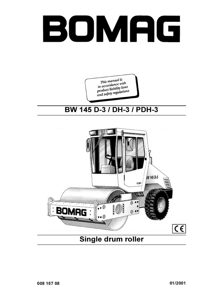 BOMAG BW 145 D-3/DH-3/PDH-3 Manual | PDF | Screw | Diesel Engine