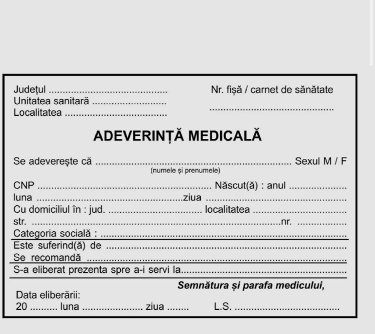 Adeverinta Editabila | PDF
