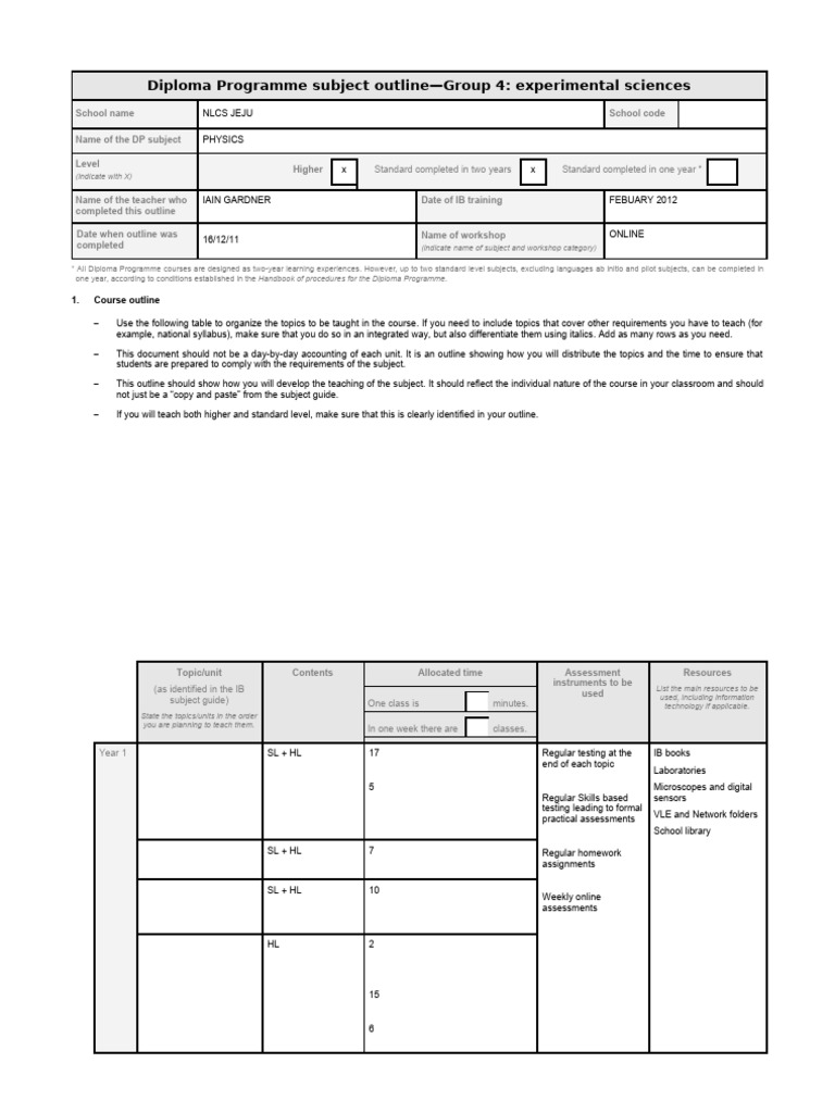 Latest Physics Ib Outline | PDF | Physics | Radiation