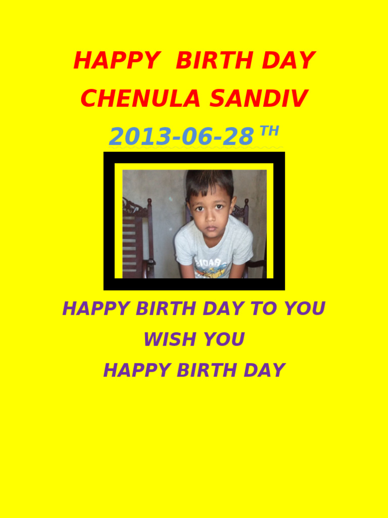 Happy Birth Day | PDF