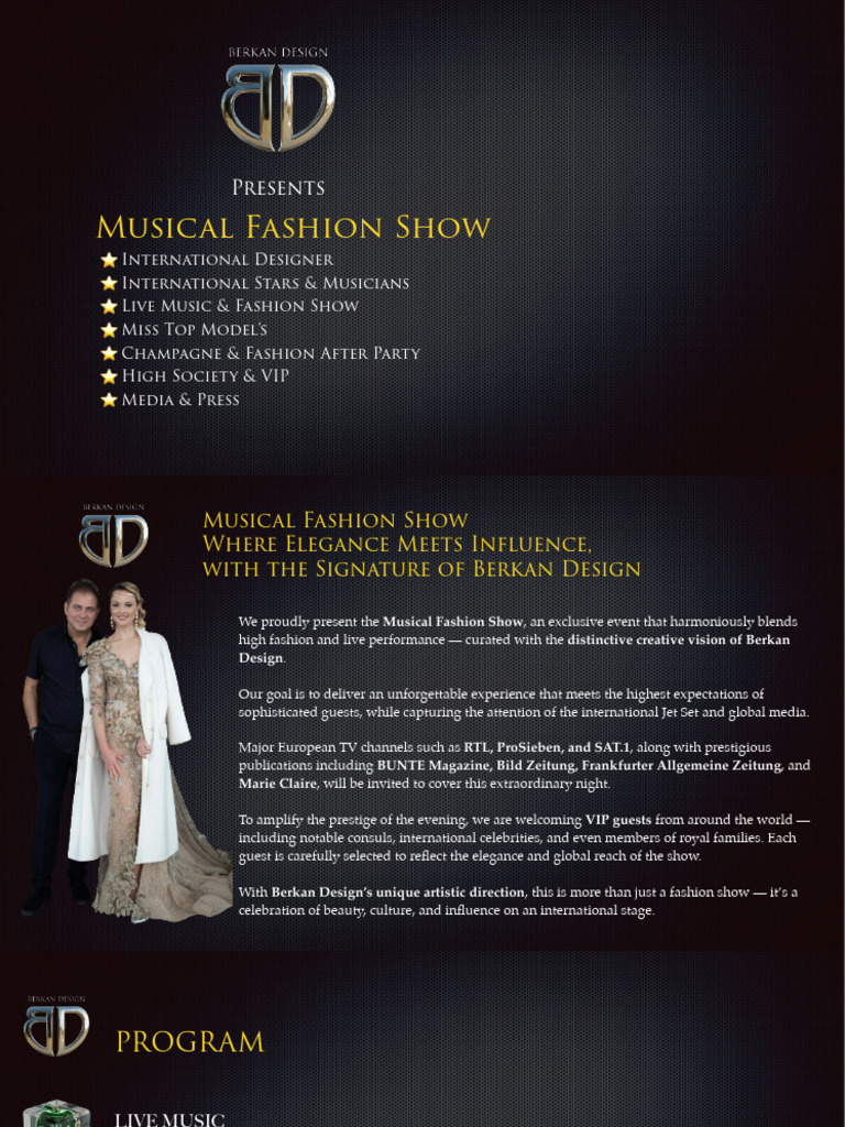 En Concept Musical Fashion Show v7 Pages | PDF | Performing Arts
