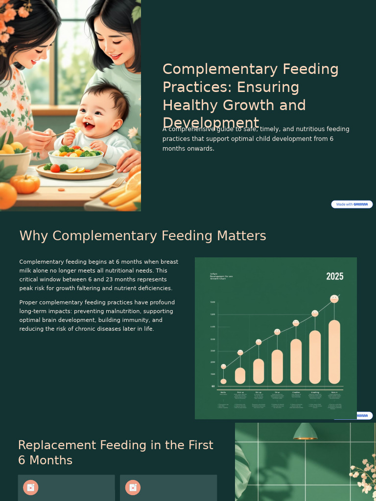 Complementary Feeding Practices Ensuring Healthy Growth and Development ...