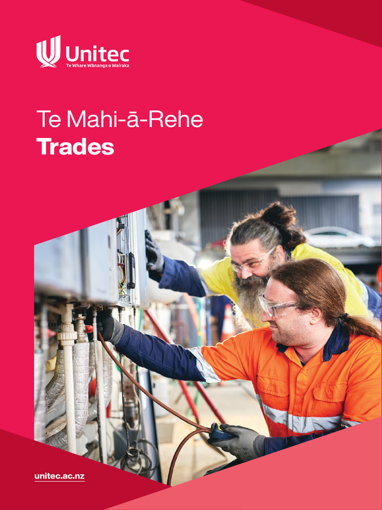 Unitec Trades Brochure 2026 | PDF | Carpentry | Apprenticeship