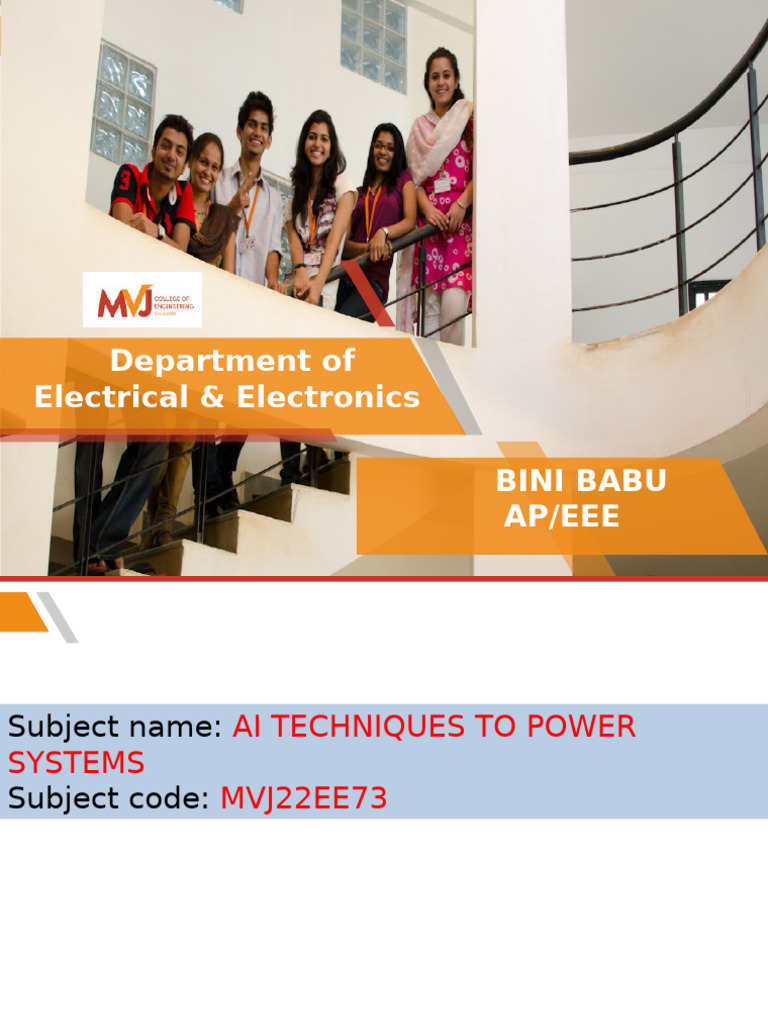 AI Techniques to Power System -Module 5 | PDF | Control Theory ...