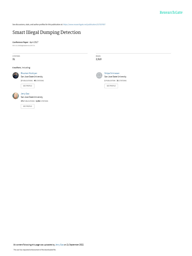 Smart Detection of Illegal Dumping | PDF | Deep Learning | Neuron