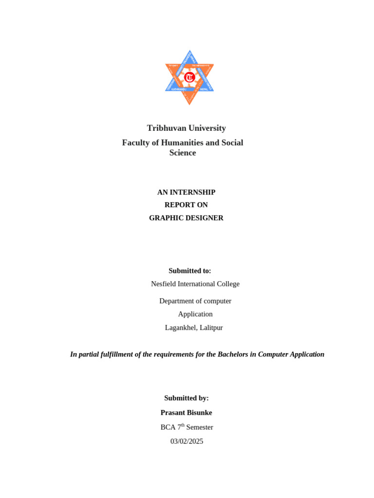 Graphic Design Internship Report | PDF | Usability | Graphic Design