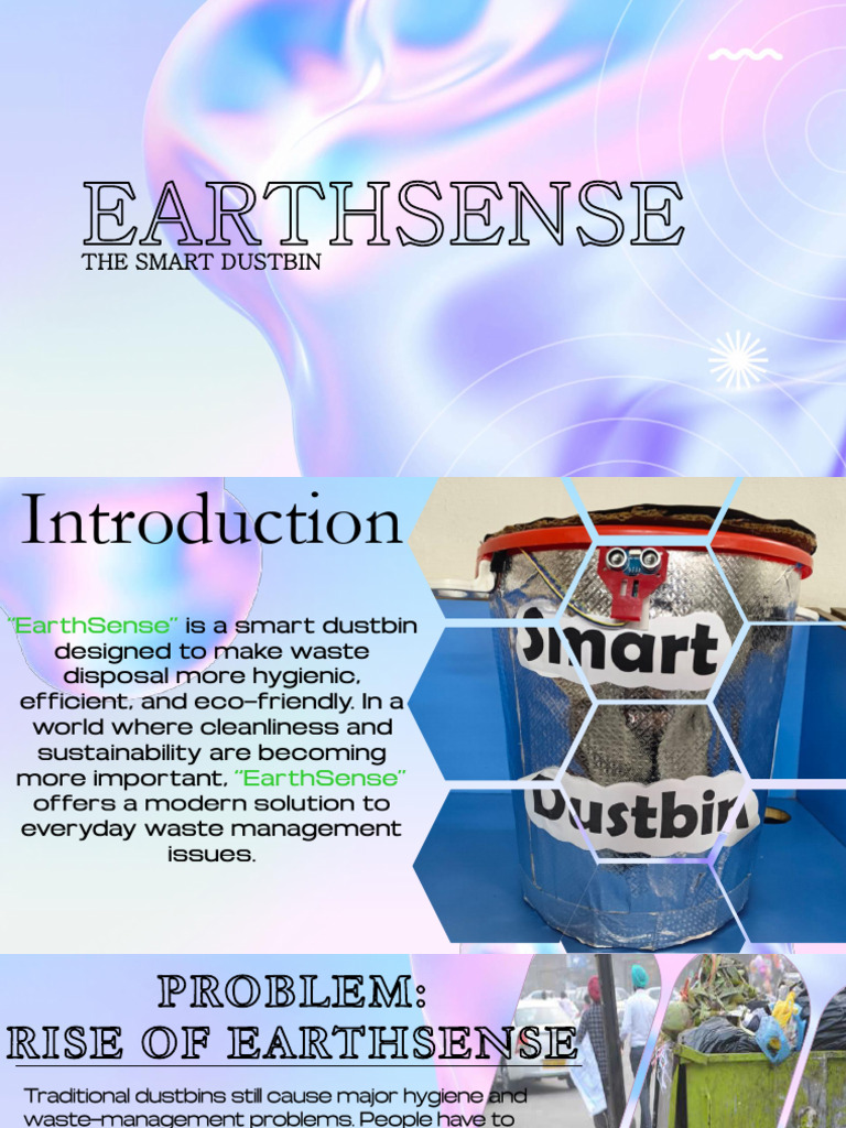 Earthsense Presentation Final | PDF | Waste Management | Hygiene