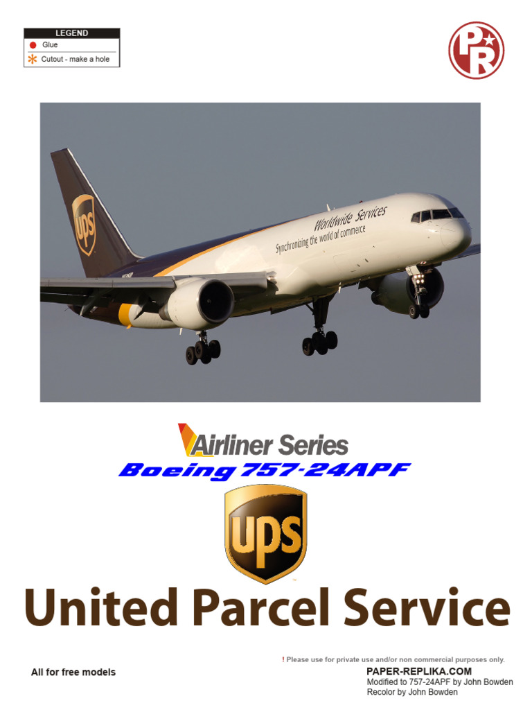 Boeing 757-24APF Model Instructions | PDF