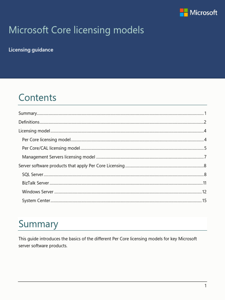 Core-Based Licensing Guidance | PDF | Hyper V | Virtualization
