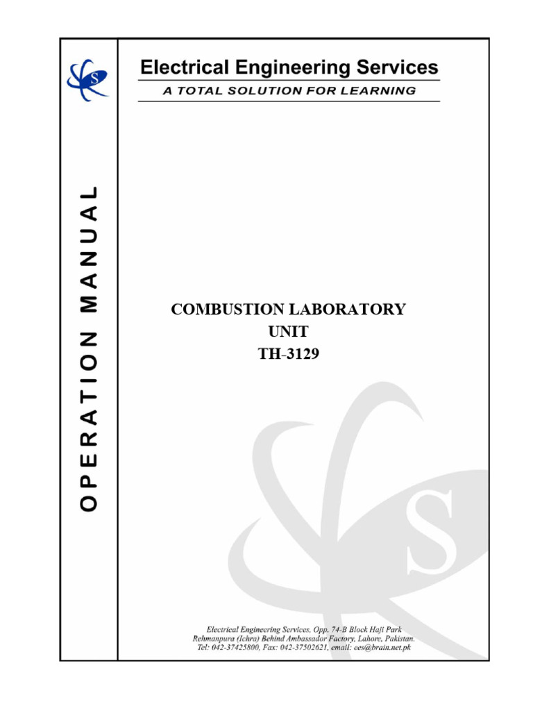OK-Combustion Laboratory Unit | PDF | Combustion | Exhaust Gas