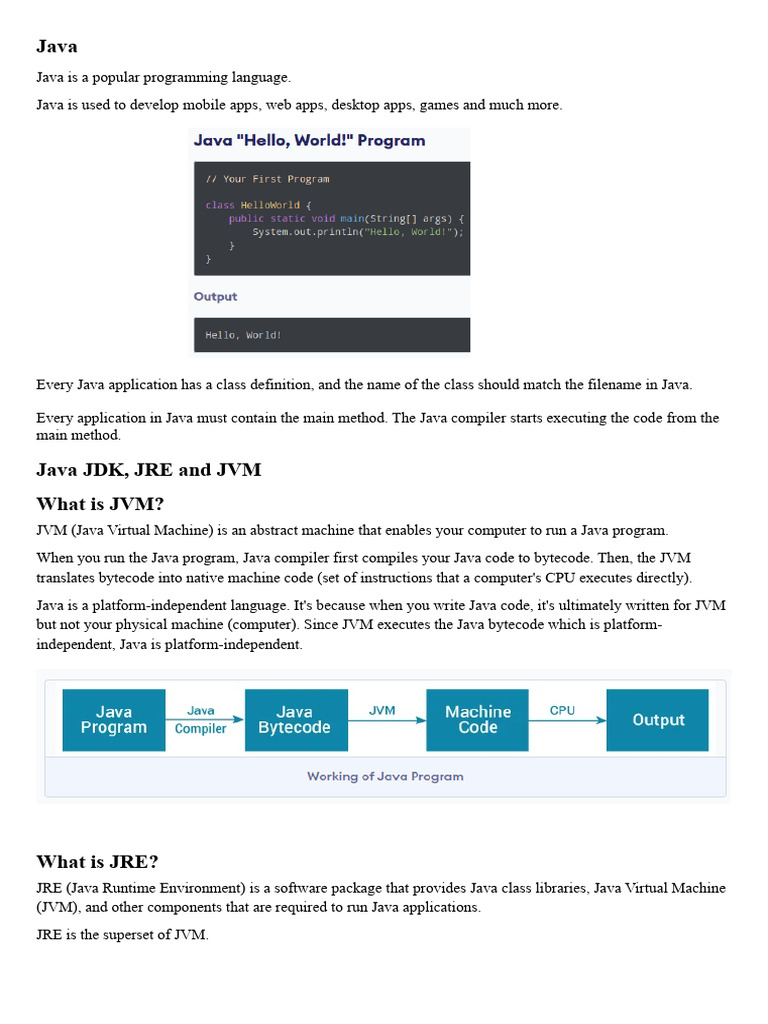Unit-1 & 2_merged | PDF | Method (Computer Programming) | Inheritance ...