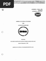 ANSI/BHMA A156.9 Cabinet Hardware Standards | PDF