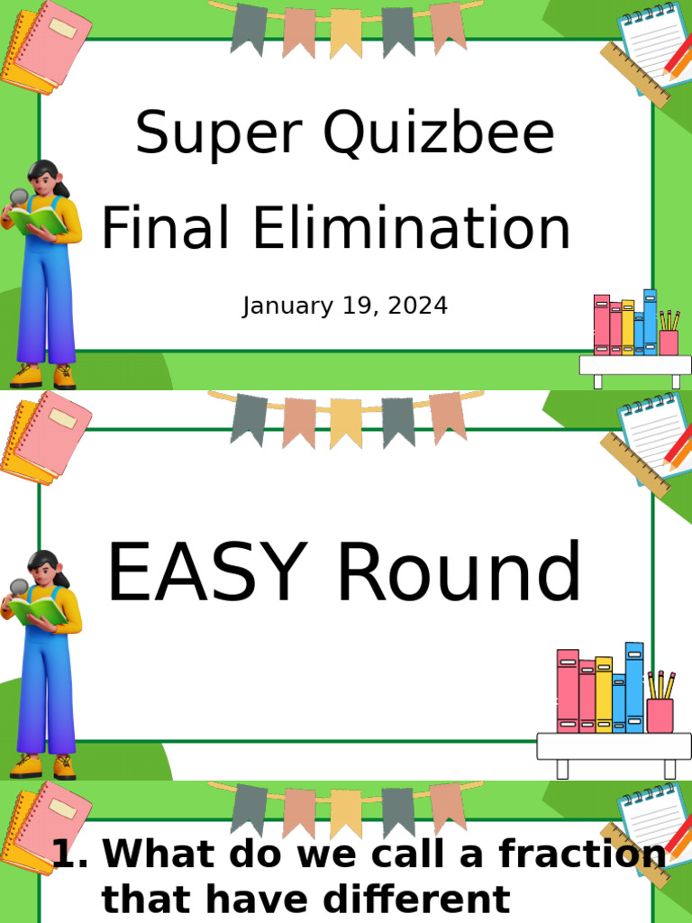 Math Super Quizbee | PDF | Mathematical Objects | Discrete Mathematics