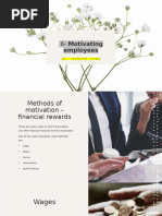 Financial Motivation Methods Explained | PDF | Salary | Employment