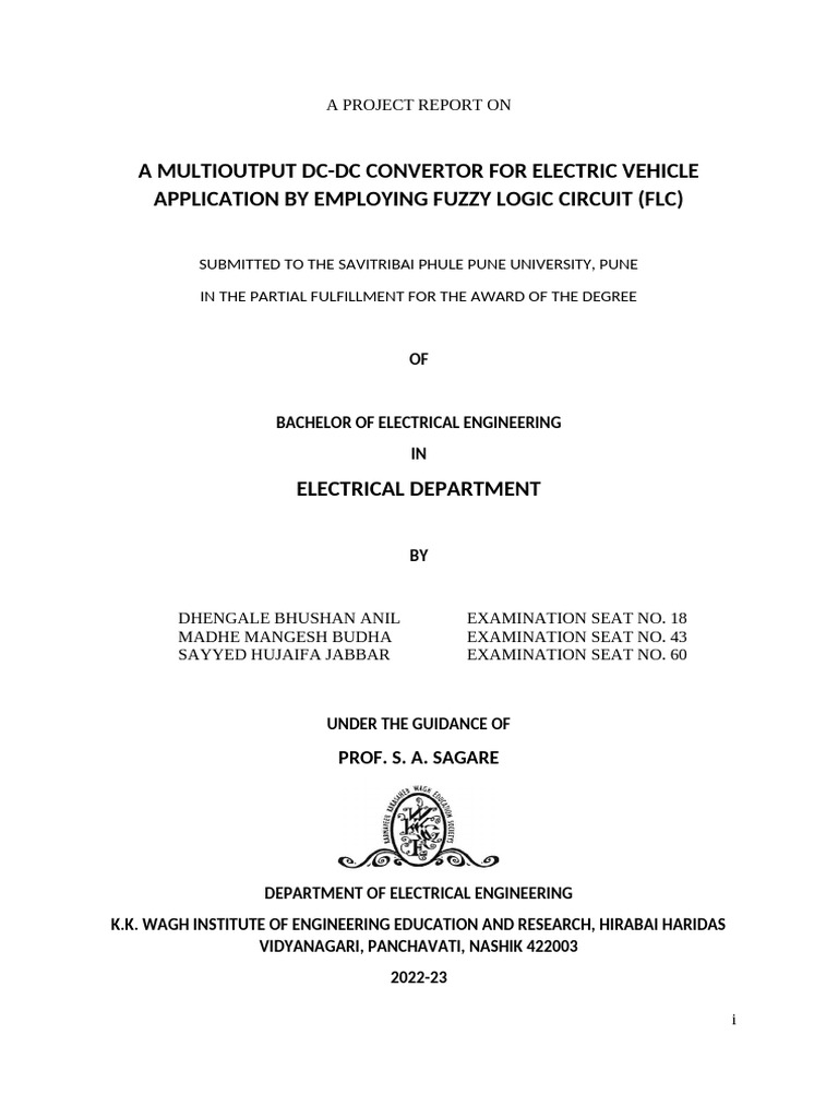 Report GR 19 Completed 24-11-22 | PDF | Direct Current | Power Electronics