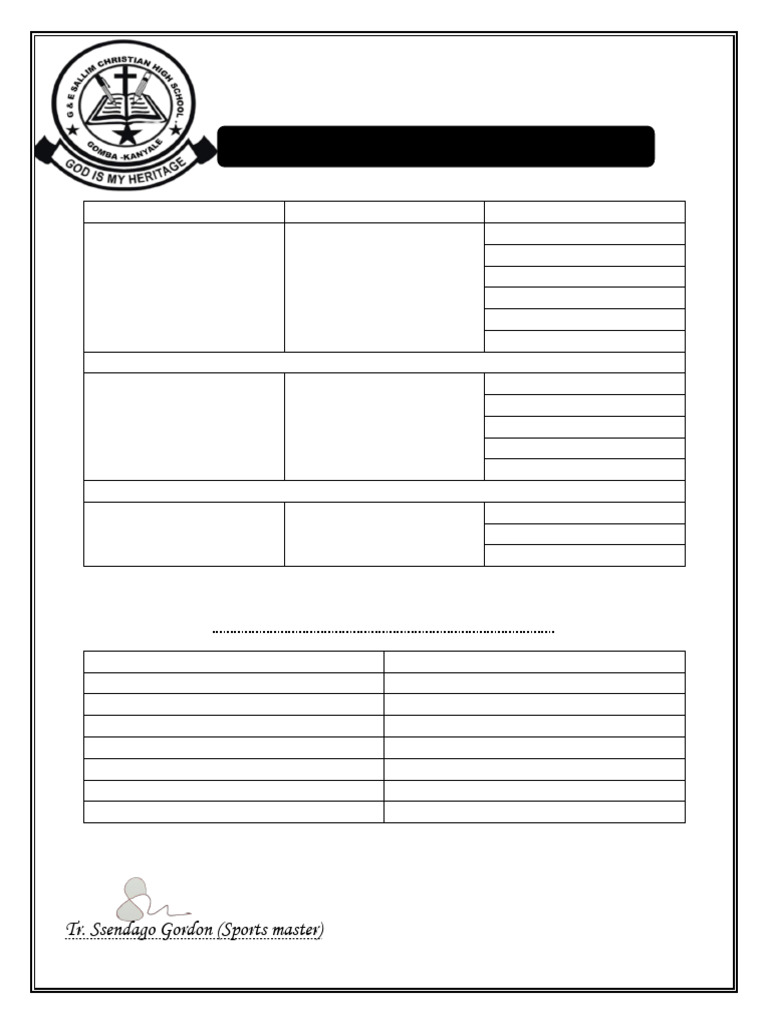 Inter House Competitions | PDF