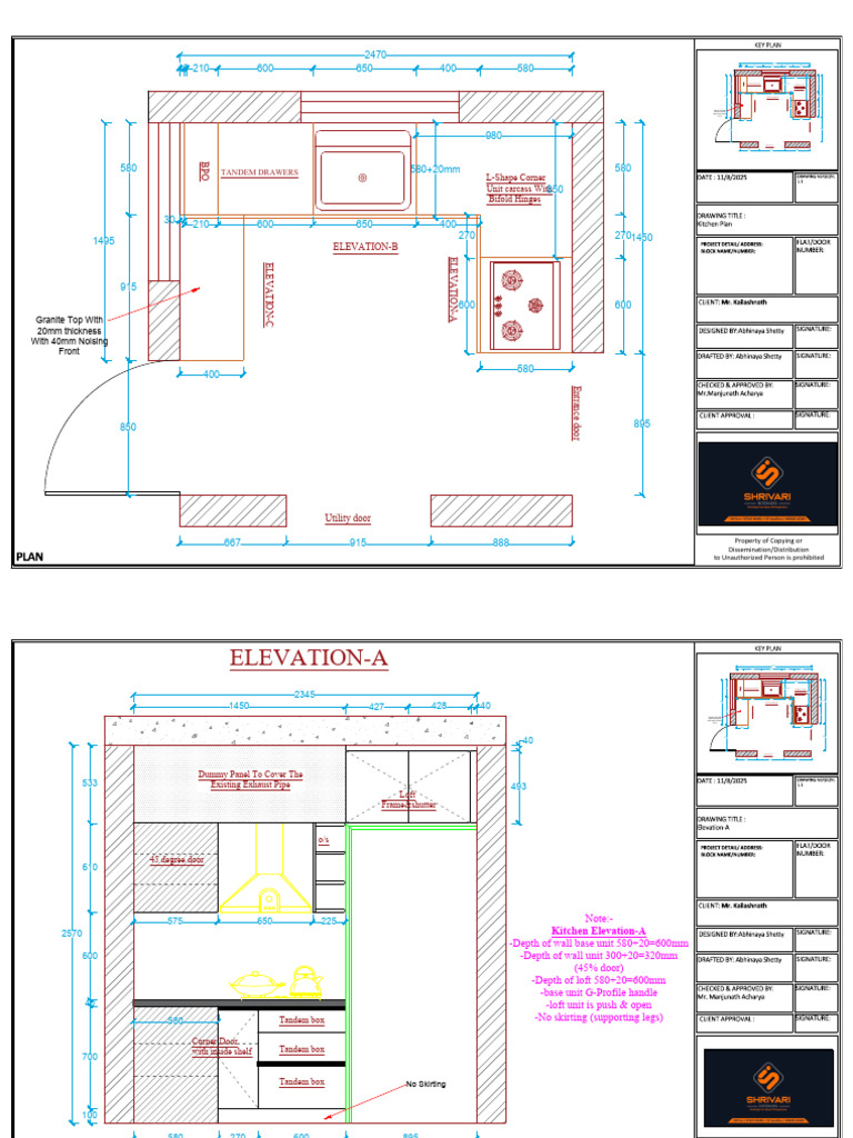 MR - Kailash Nath Kitchen 2D Plan&Elevation-18!08!2025 | PDF ...