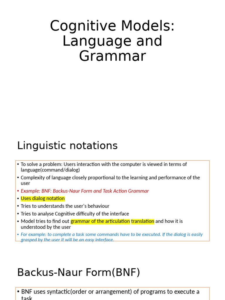 Module 3.1.3.cognitive Models | PDF | Syntax | Computing