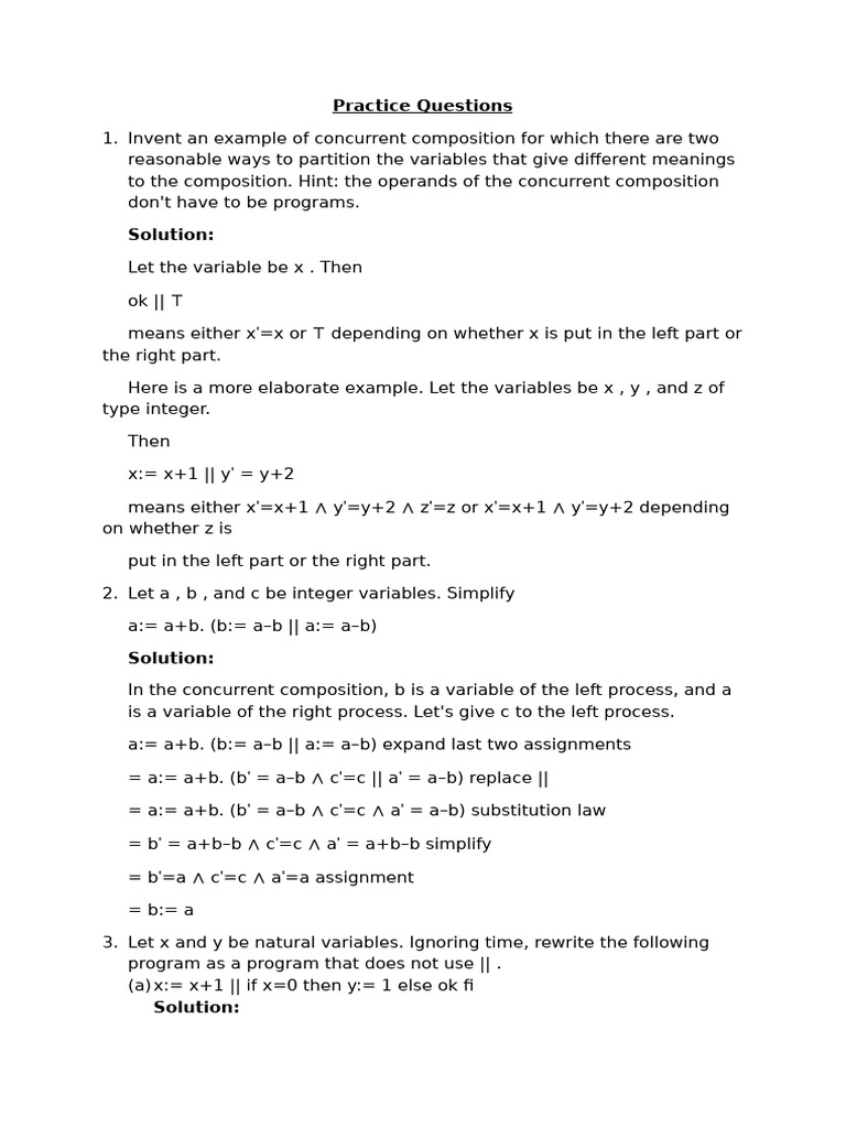 Practice Questions 3 | PDF | Computer Programming | Mathematics