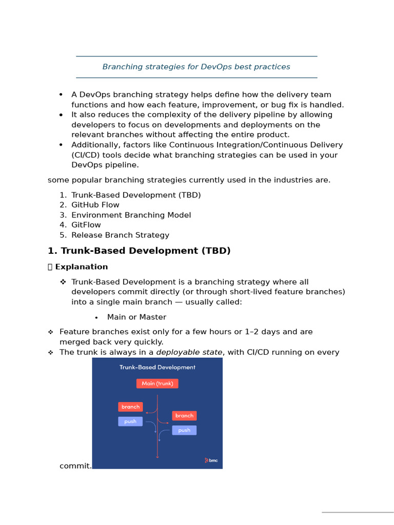 DevOps Branching Strategies and Version Control | PDF | Software Development | Computing
