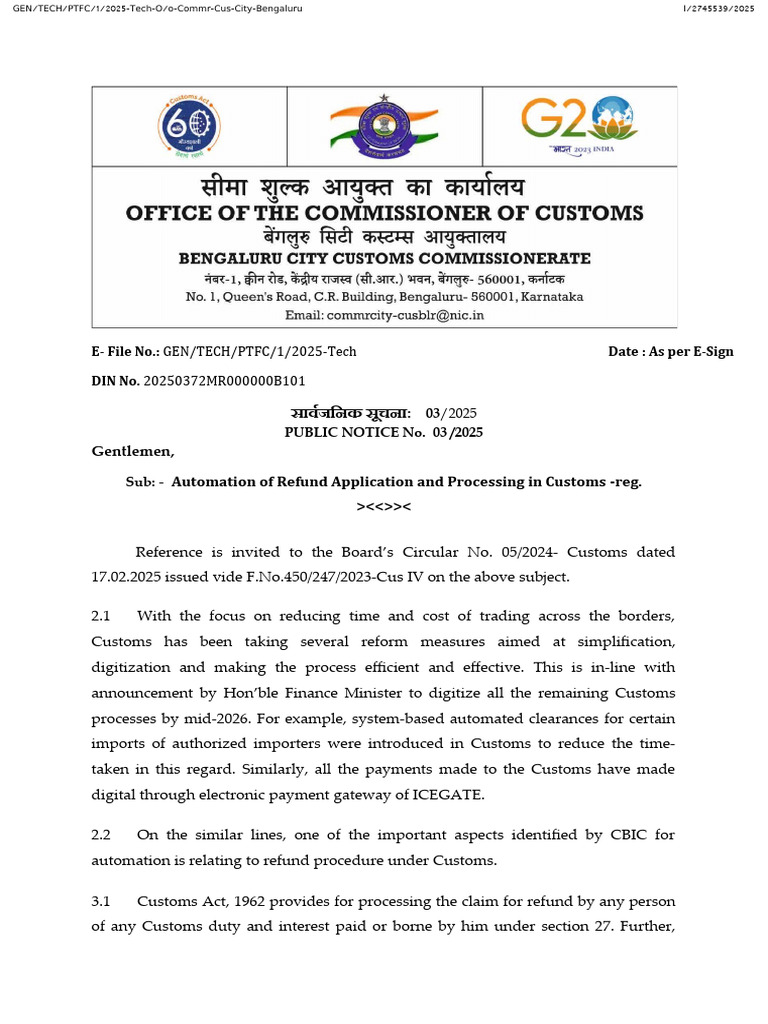 Automation of Refund PN - 03 - 2025 | PDF