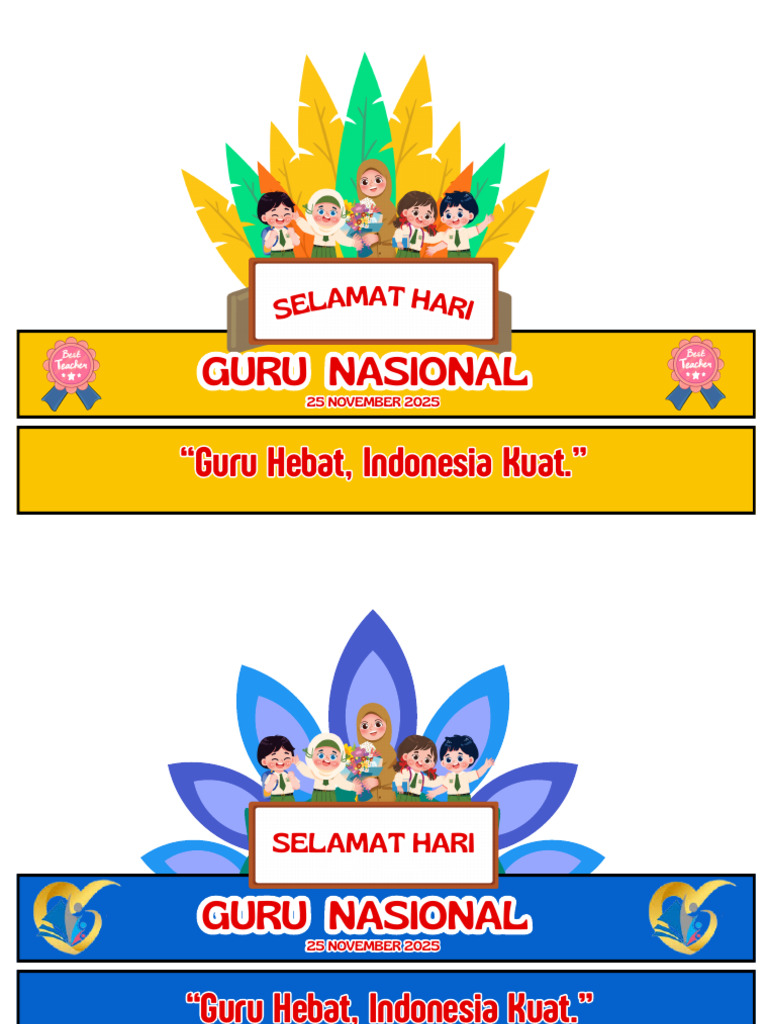 Selamat Hari Guru Nasional 2025 | PDF