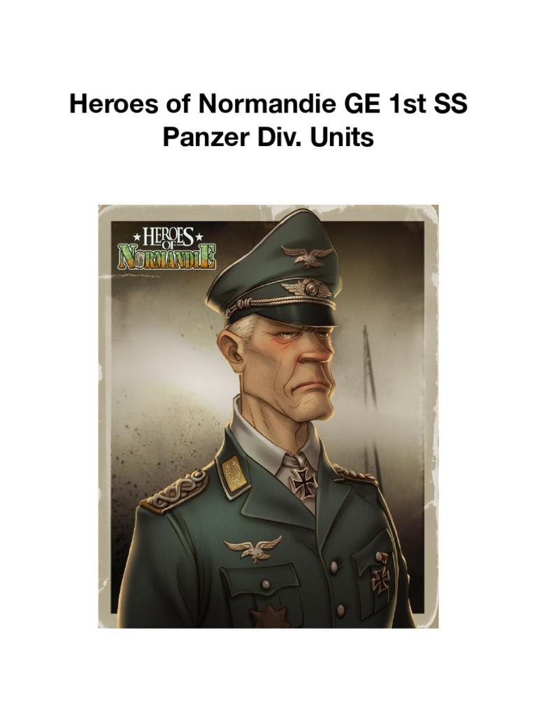German 1st SS Panzer Division Units Guide | PDF | Military | Military ...