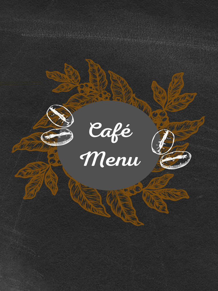 Dark Aesthetic Coffee Shop Menu (1) | PDF