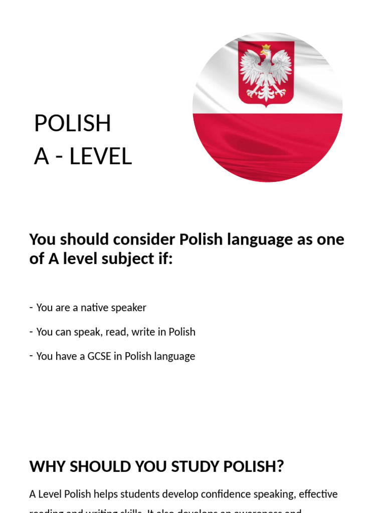 A Level Polish Language Course Overview | PDF | Poland | Translations