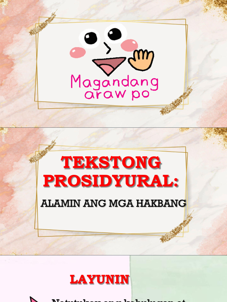 LESSON 7 Tekstong Prosidyural | PDF