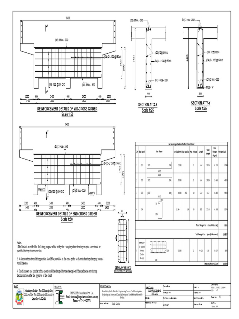 Bridge Drawings For 25 M Span Bridge | PDF | Civil Engineering | Chess