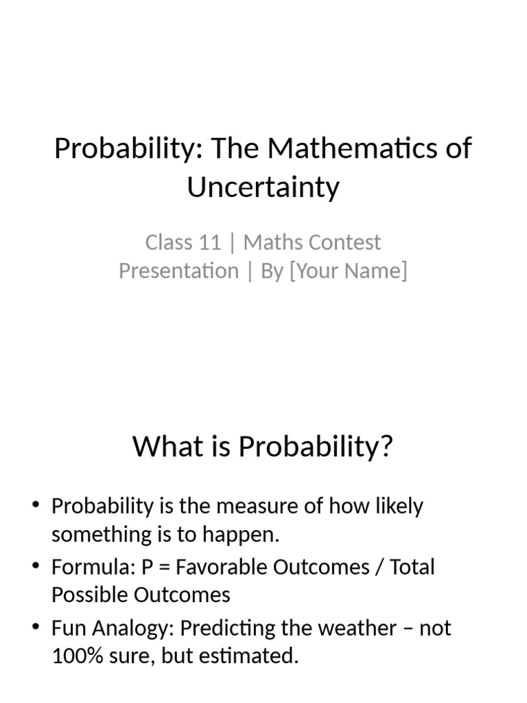 Understanding Probability in Everyday Life | PDF